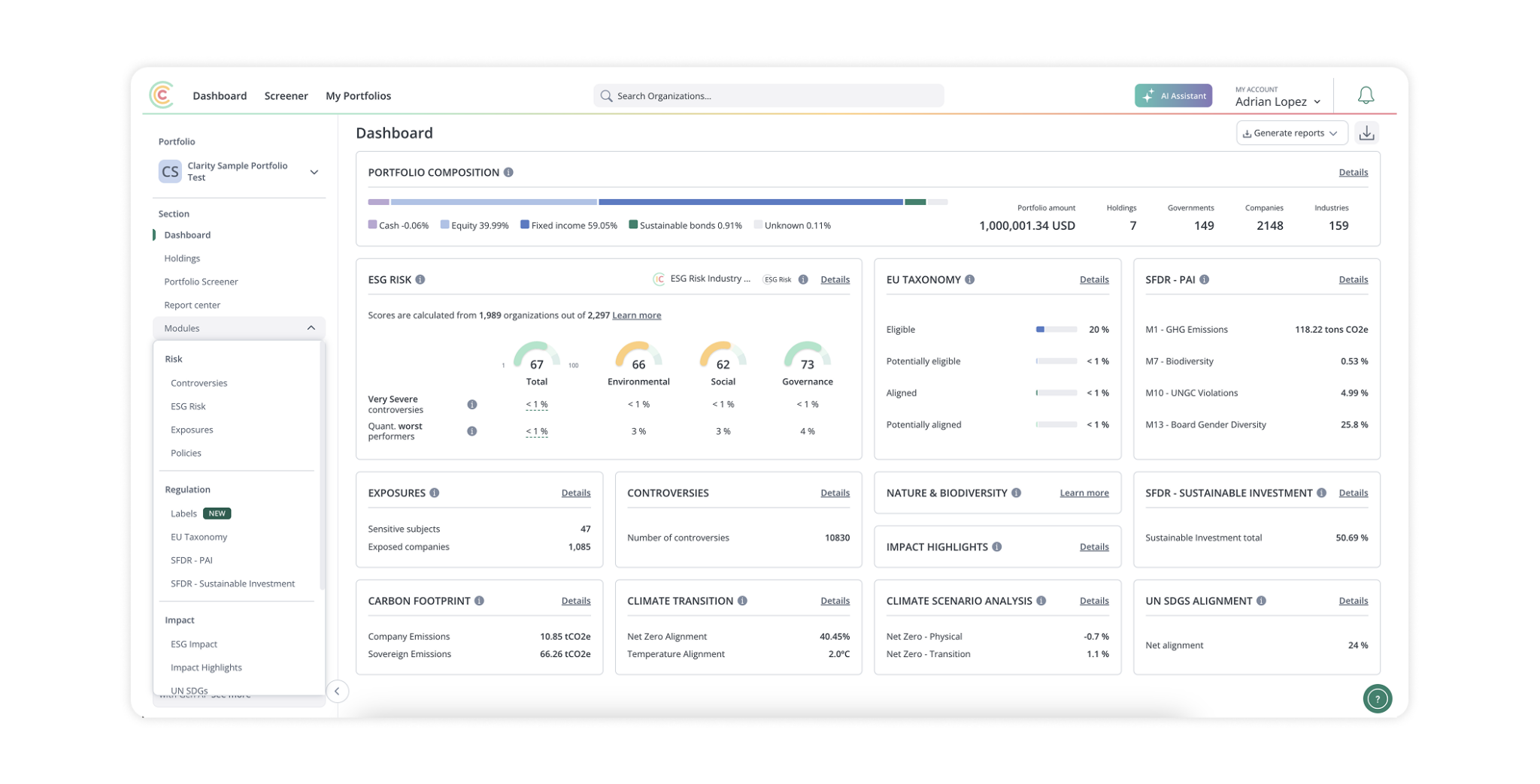 AI‑Powered Sustainability Data & Solutions | Clarity AI
